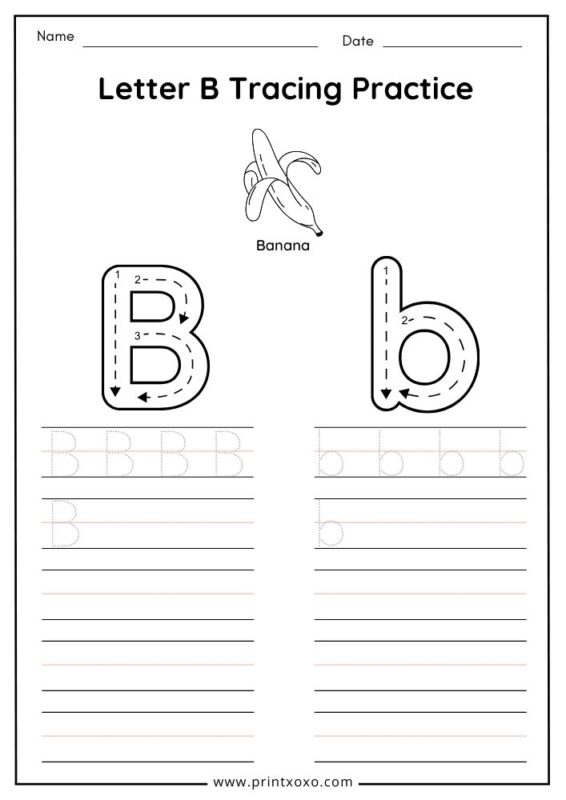 Letter Tracing Worksheets – Free Printable PDF for Kids
