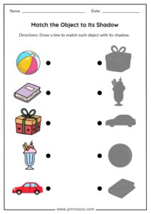 Shadow Matching Worksheets – Free Printable PDF for Preschool ...